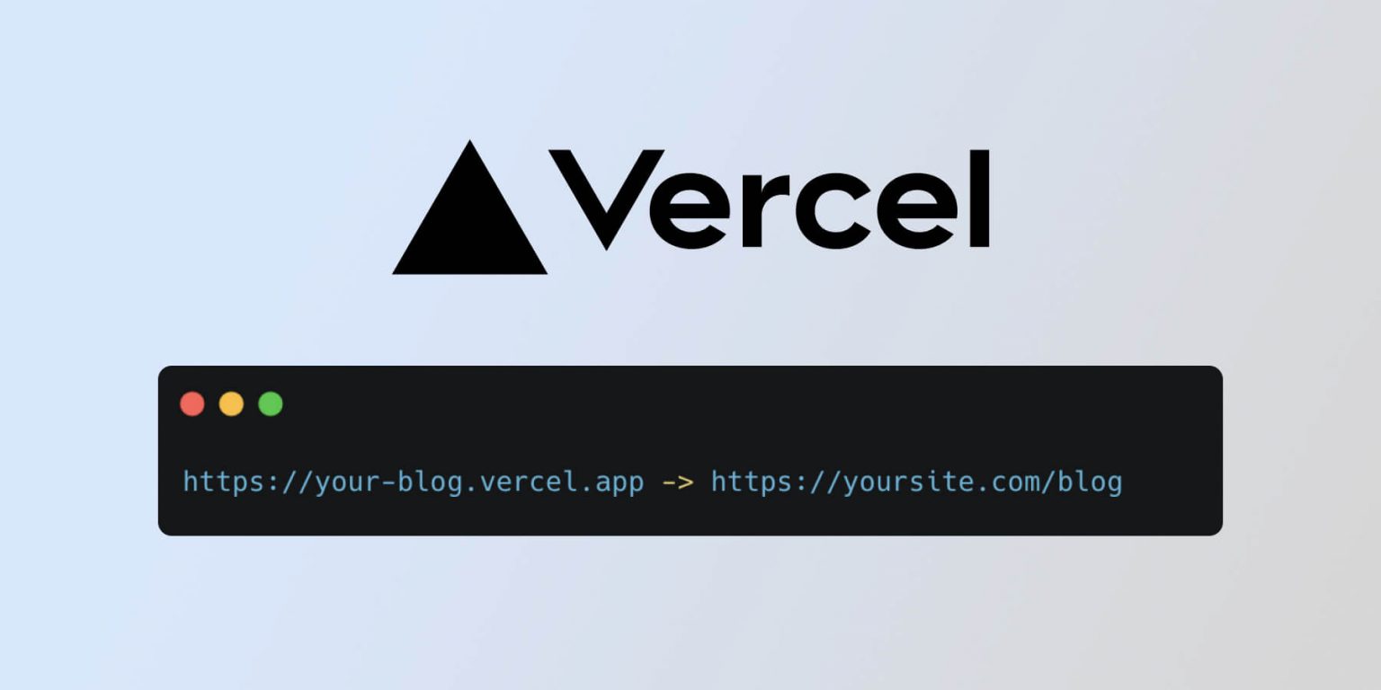 How To Host A Blog Under A Subdirectory Using Vercel Kevin Goedecke 5772